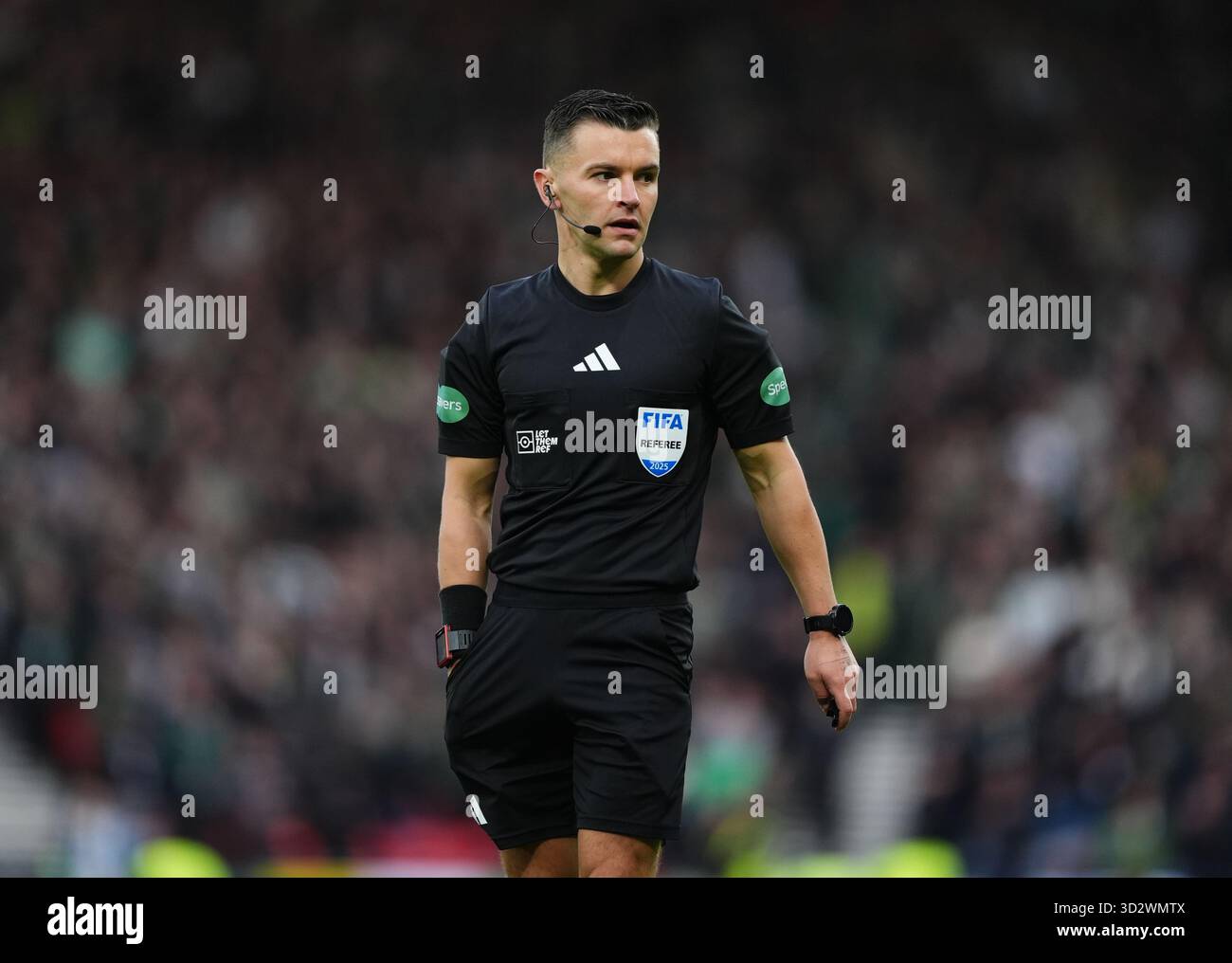 Referee Nick Walsh during the Premier Sports Cup Semi-final match at ...