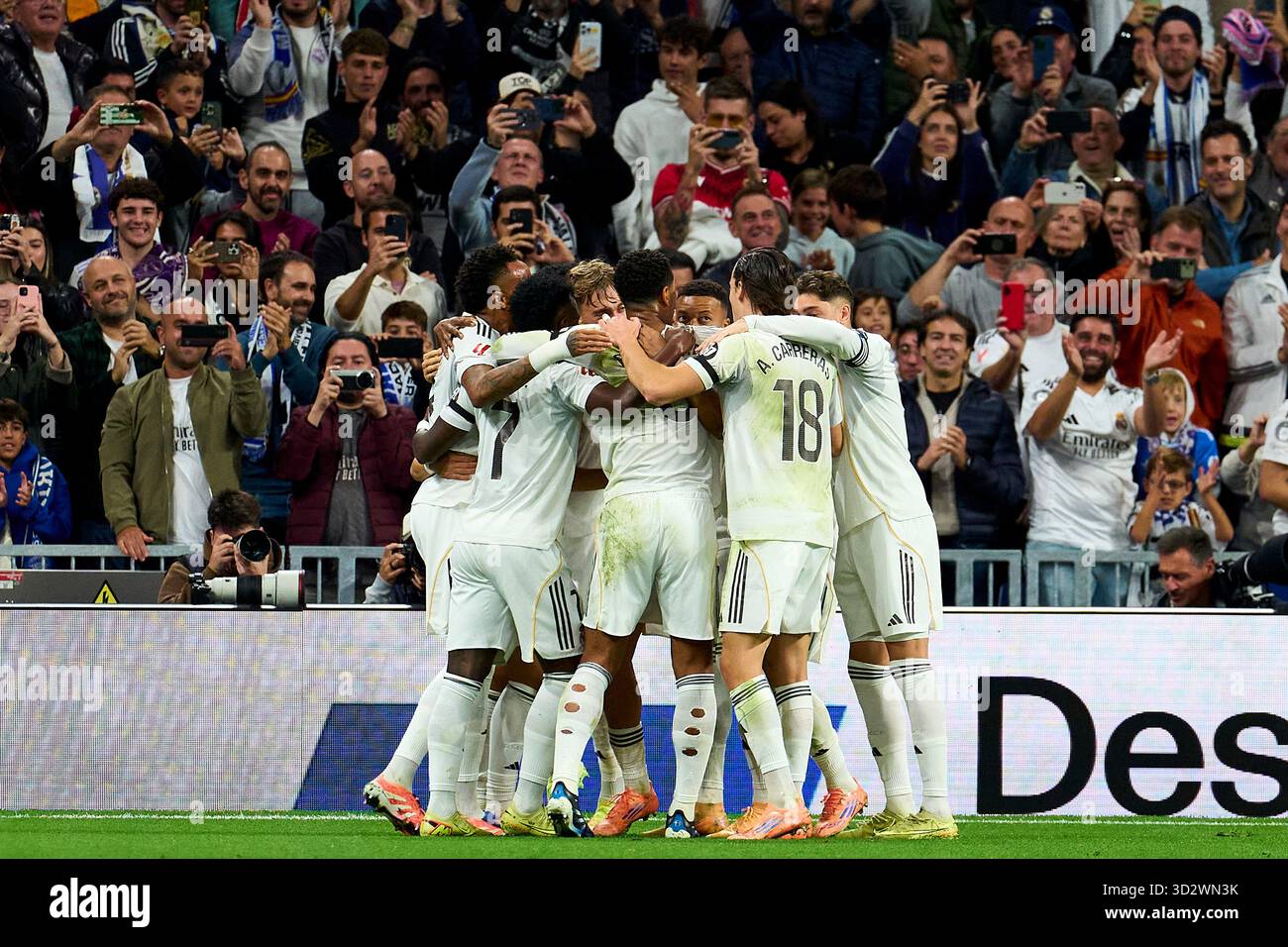 Kylian Mbappe of Real Madrid CF celebrates his goal during the LALIGA ...