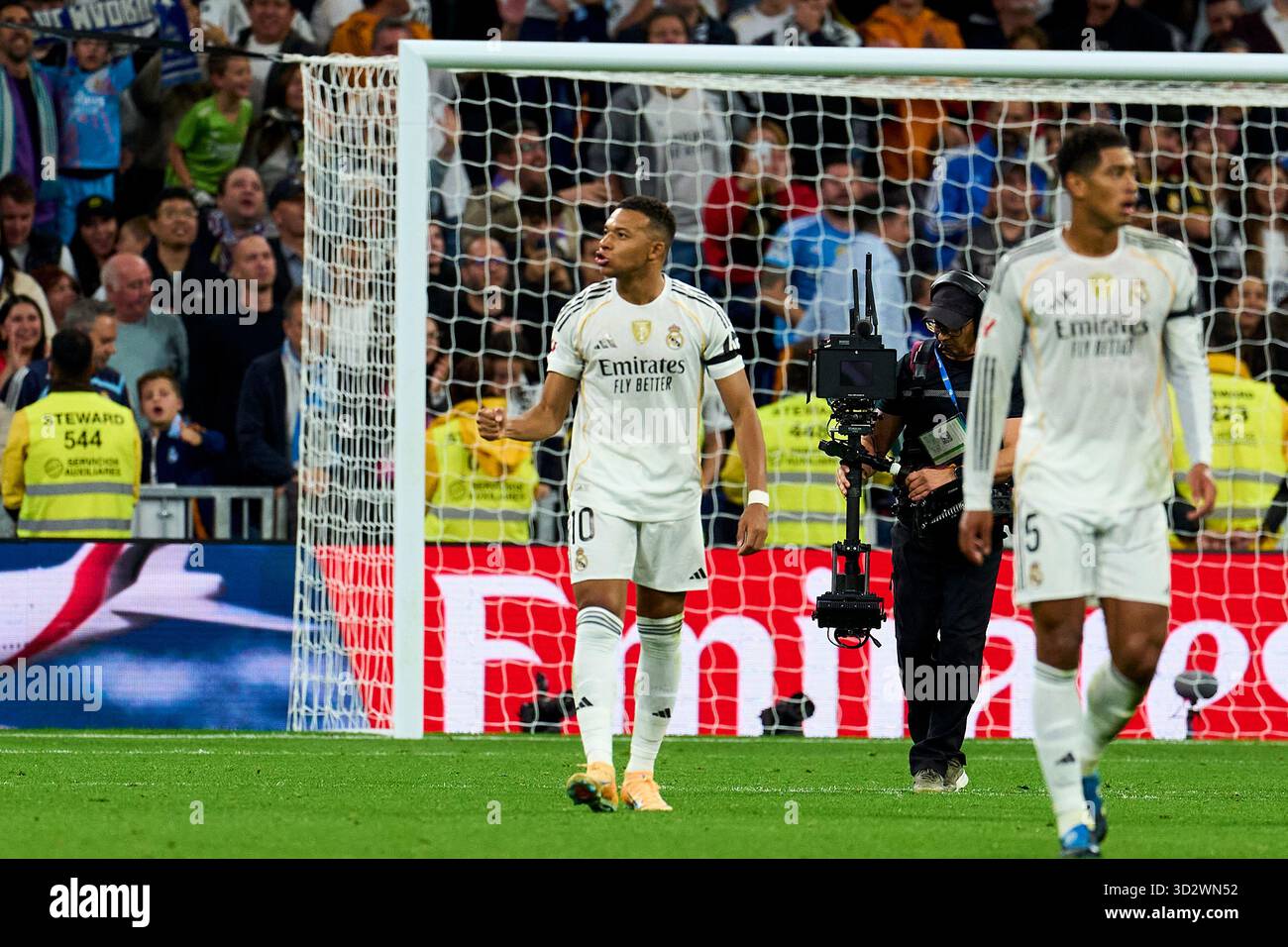 Kylian Mbappe of Real Madrid CF celebrates his goal during the LALIGA ...