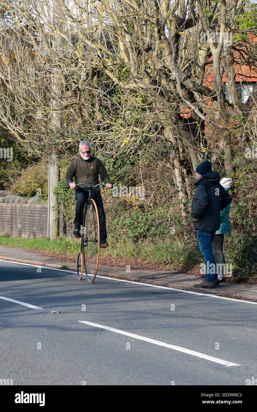 Very big front wheel like old penny hi-res stock photography and images ...