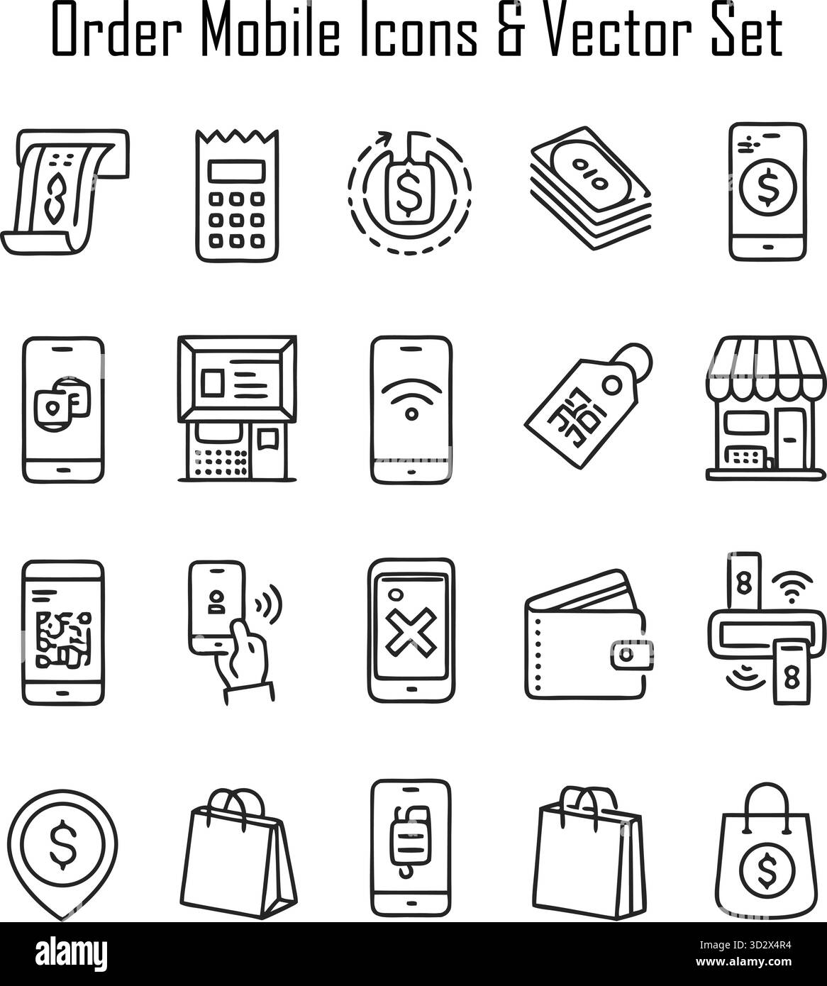 Mobile order Cut Out Stock Images & Pictures - Alamy