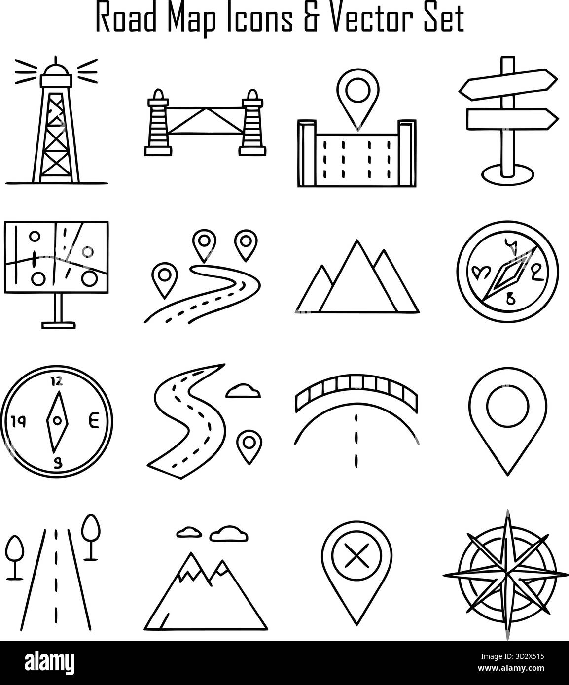 Guidance symbols Stock Vector Images - Alamy