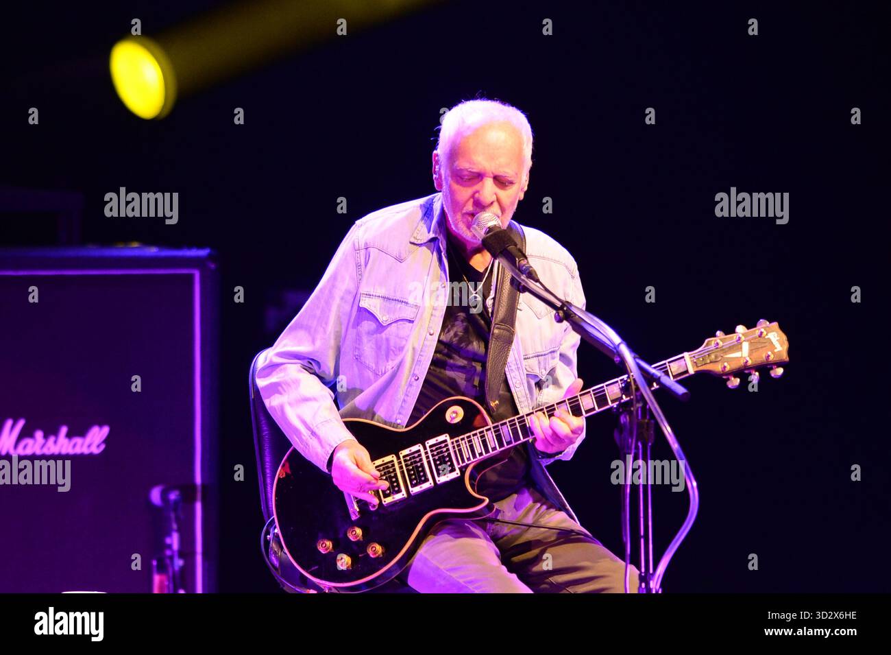 Peter Frampton performs in Hollywood, Florida on October 2, 2025. The ...