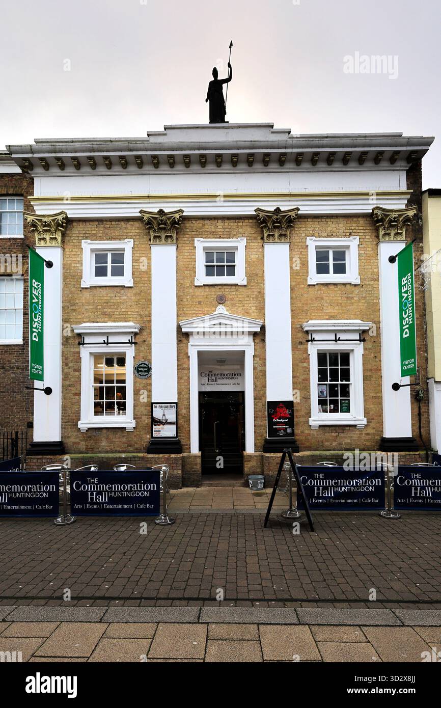 The Commemoration Hall, High Street, Huntingdon town, Cambridgeshire ...