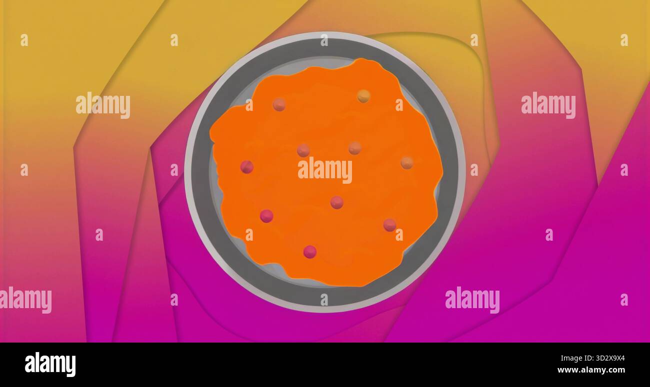 Warm yellow layered paper shapes hi-res stock photography and images ...