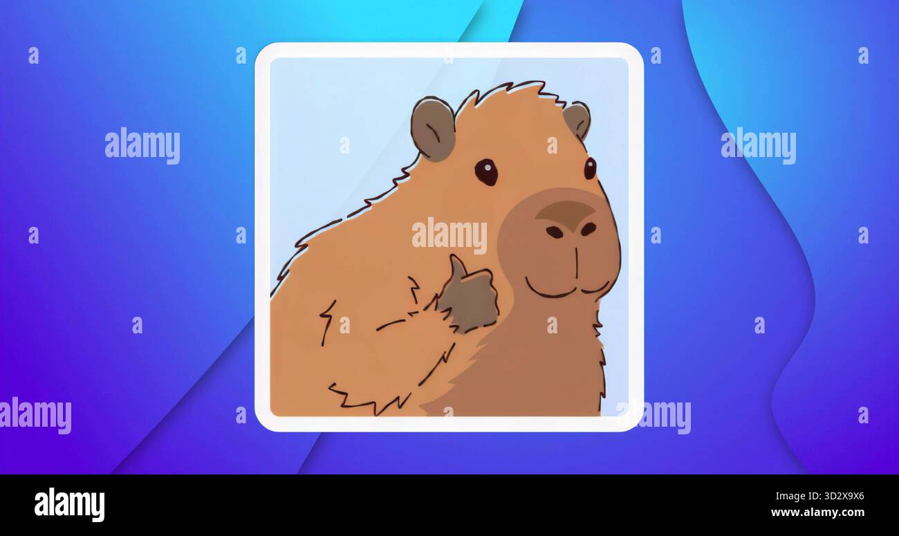 Cartoon capybara hi-res stock photography and images - Alamy