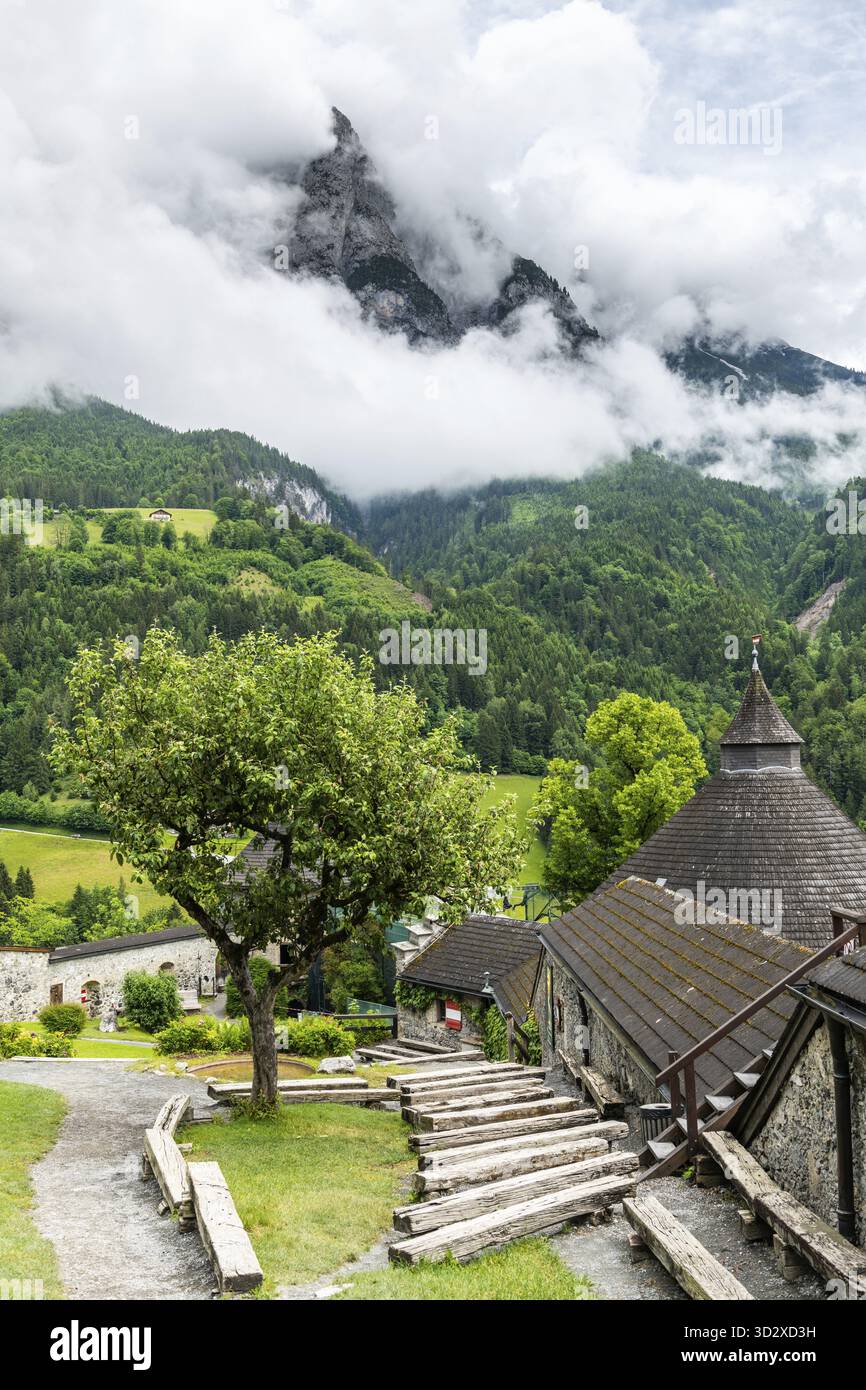 Discovering the Splendor of Hohenwerfen Castle in Austria Stock Photo ...