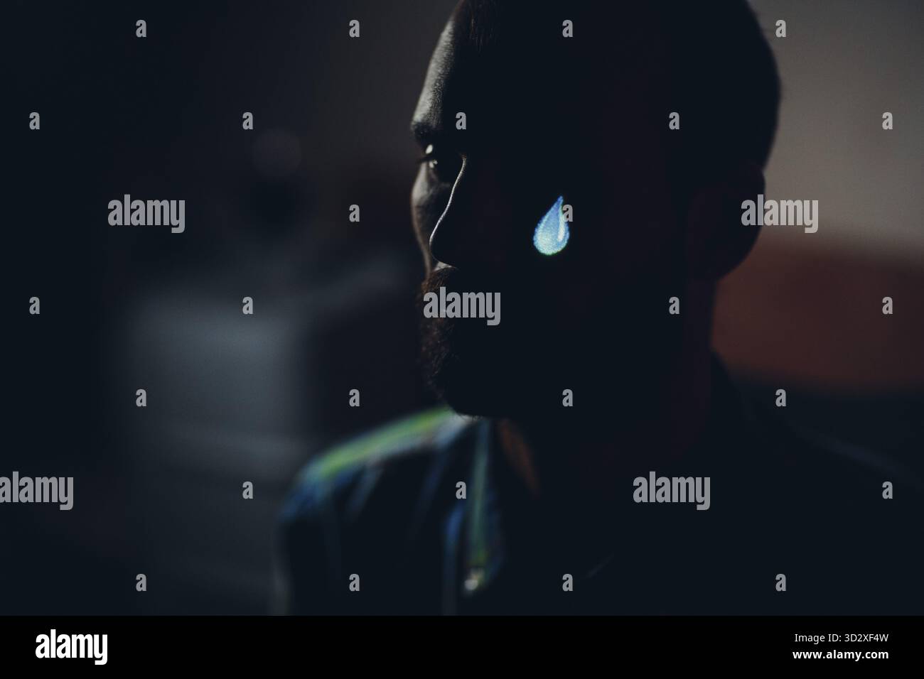 Desperate man crying depression sadness hi-res stock photography and ...