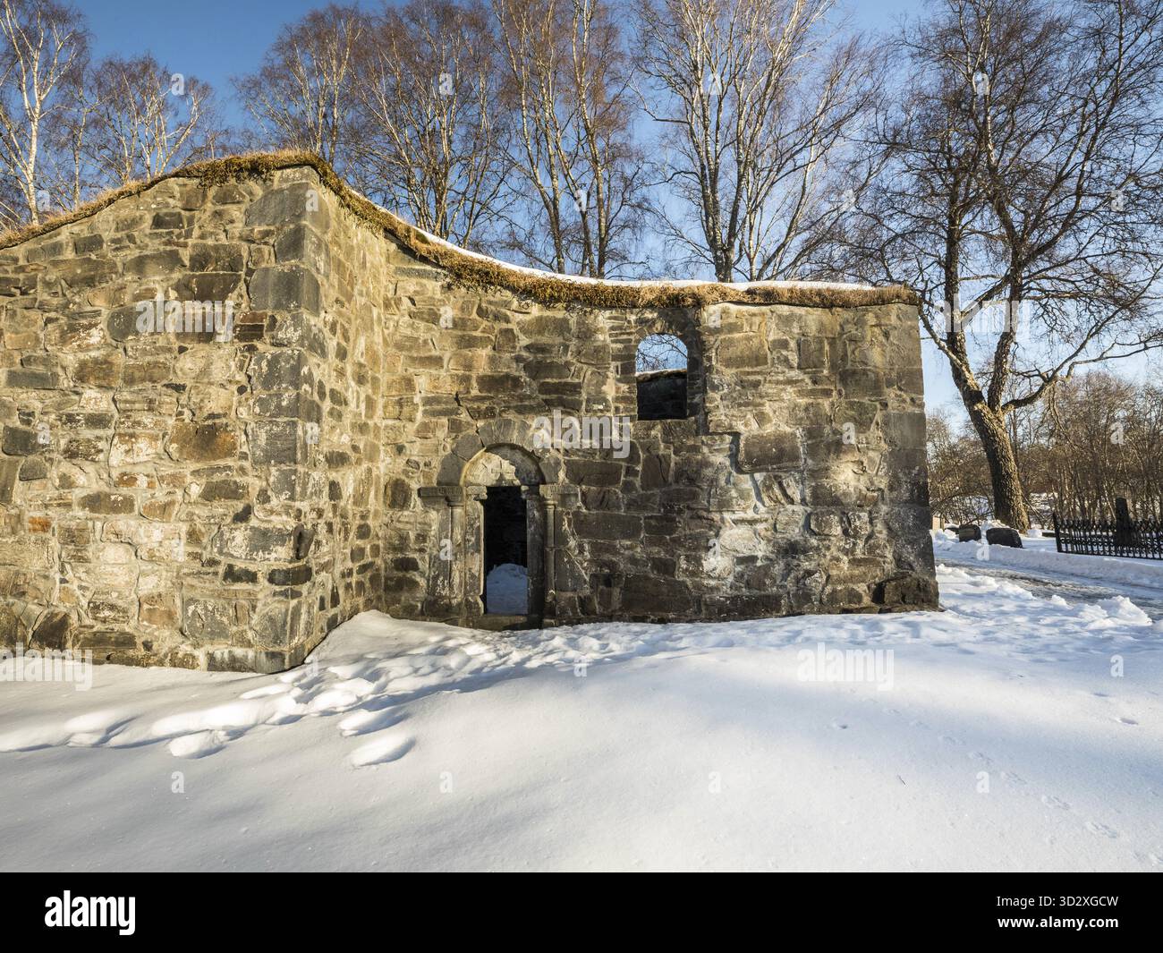 St. Olav's Church was built of stone before 1150 in Romanesque-Norman ...