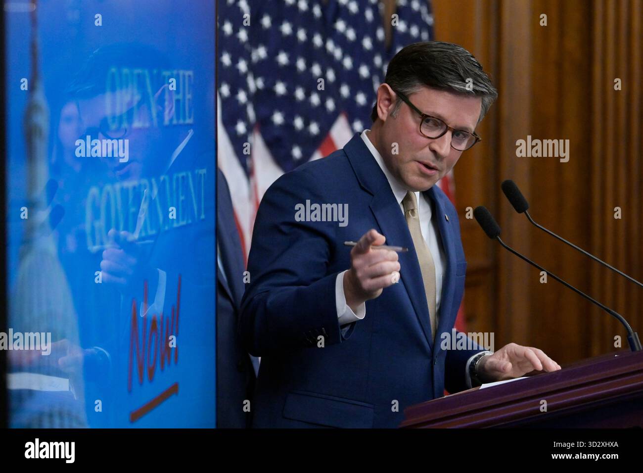 US House Speaker Mike Johnson speaks about Day 34 Government Shutdown ...