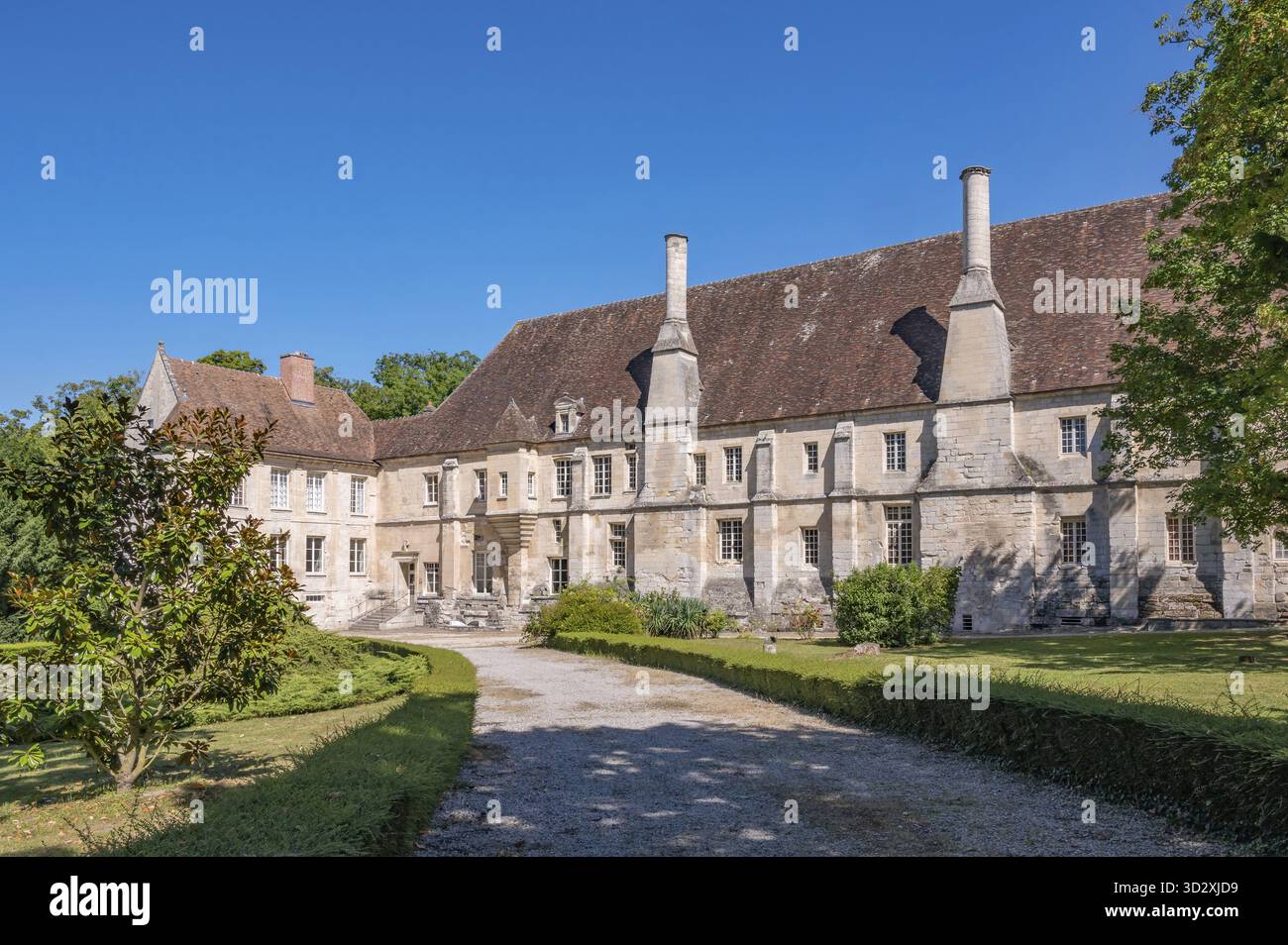Exterior view of the former Royal Abbey of Moncel (Abbaye Royale du ...