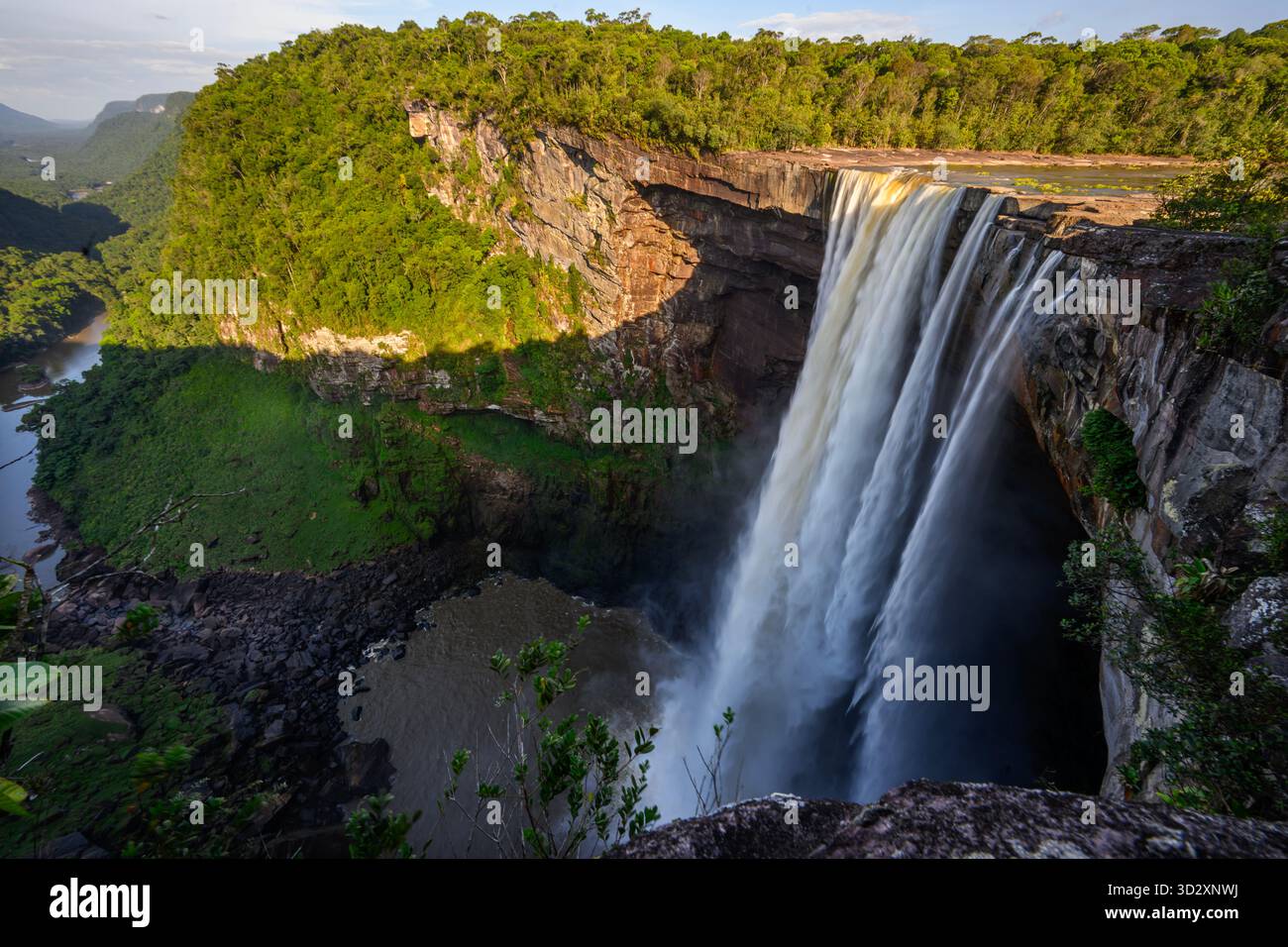 Kaieteur Falls is one of the most powerful single-drop waterfalls[1] in ...