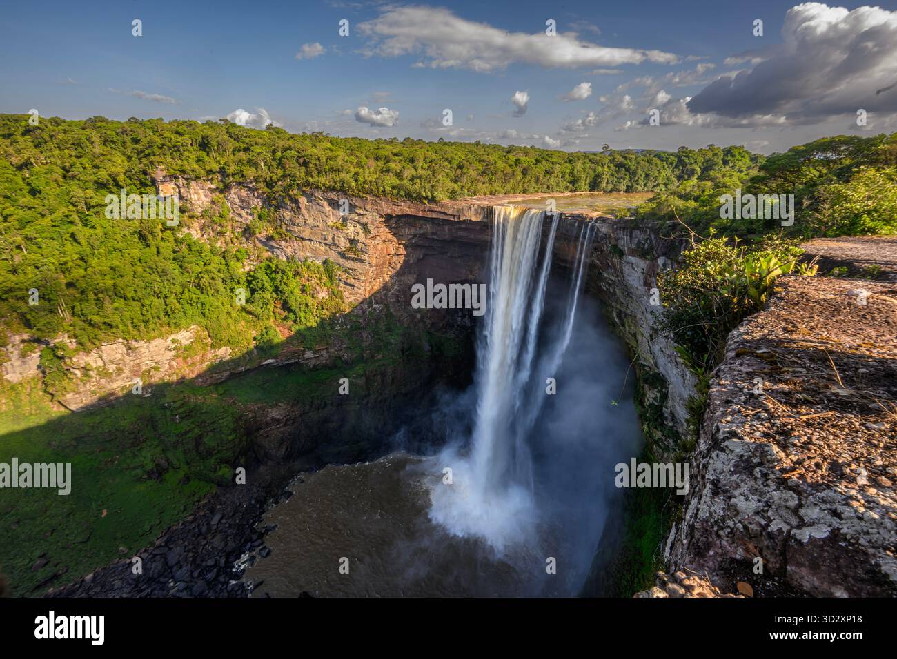 Kaieteur Falls is one of the most powerful single-drop waterfalls[1] in ...