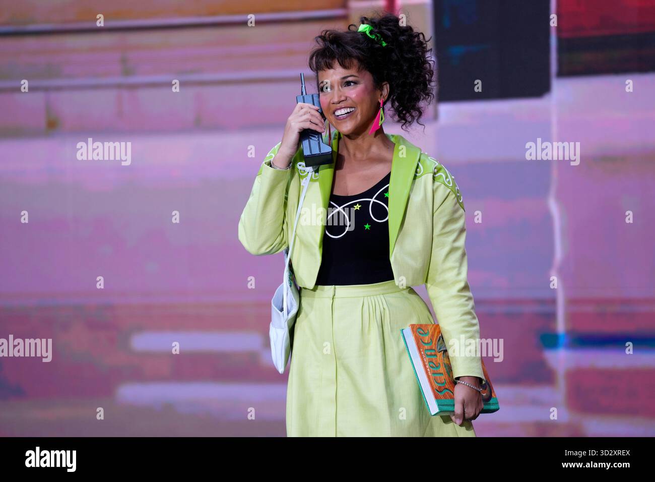 Laura Jarrett dresses as Lisa Turtle from "Saved by the Bell" during ...