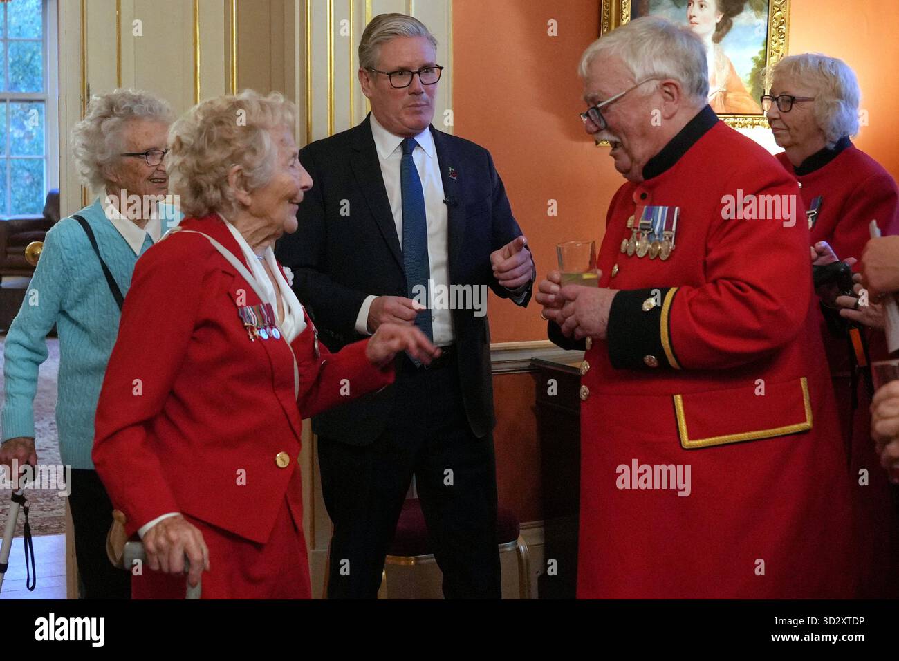 Prime Minister Sir Keir Starmer greets 100-year-old Second World War ...