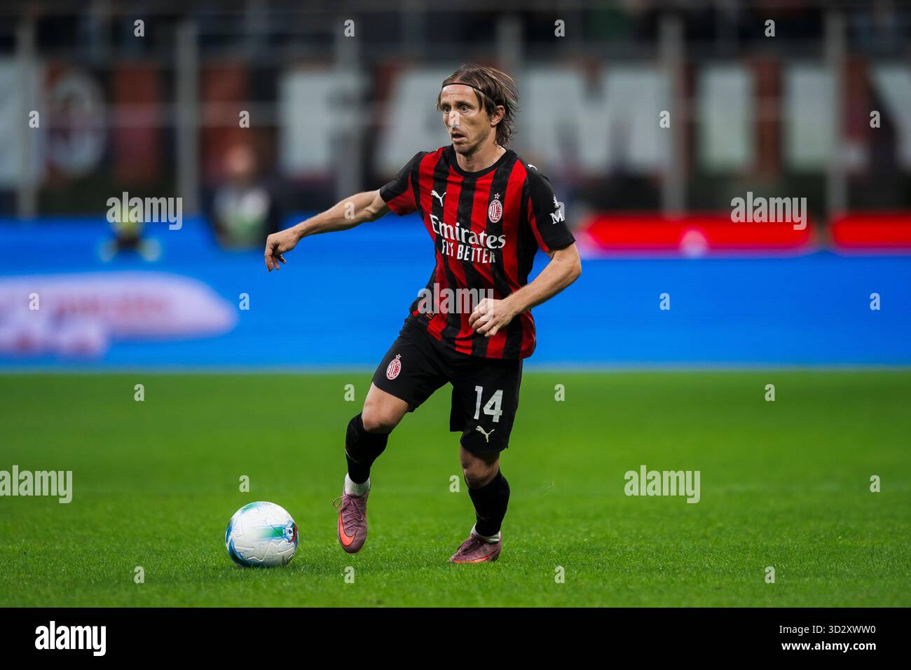 Luka Modric of AC Milan in action during the Serie A football match ...