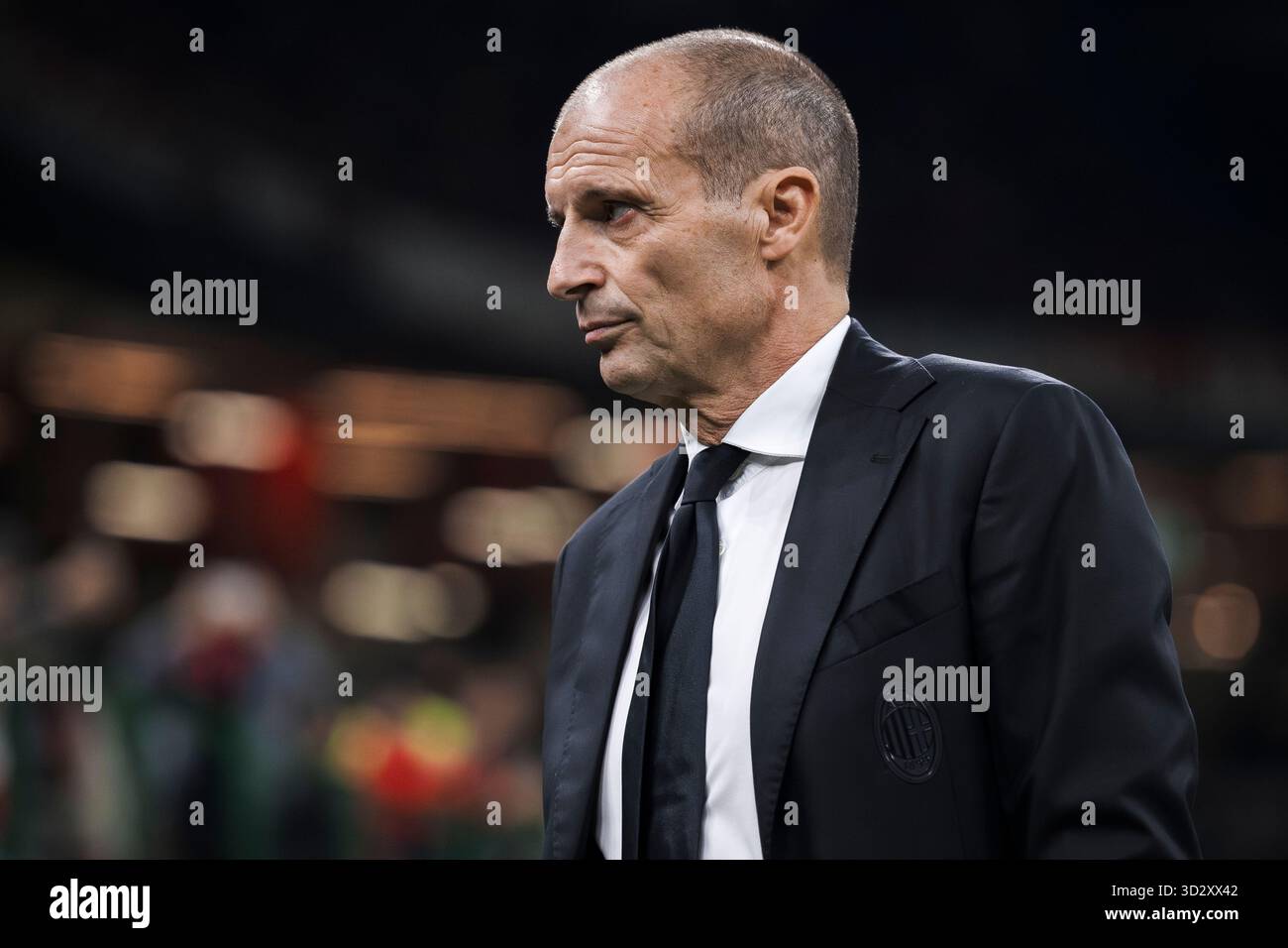 Massimiliano allegri head coach of ac milan hi-res stock photography ...