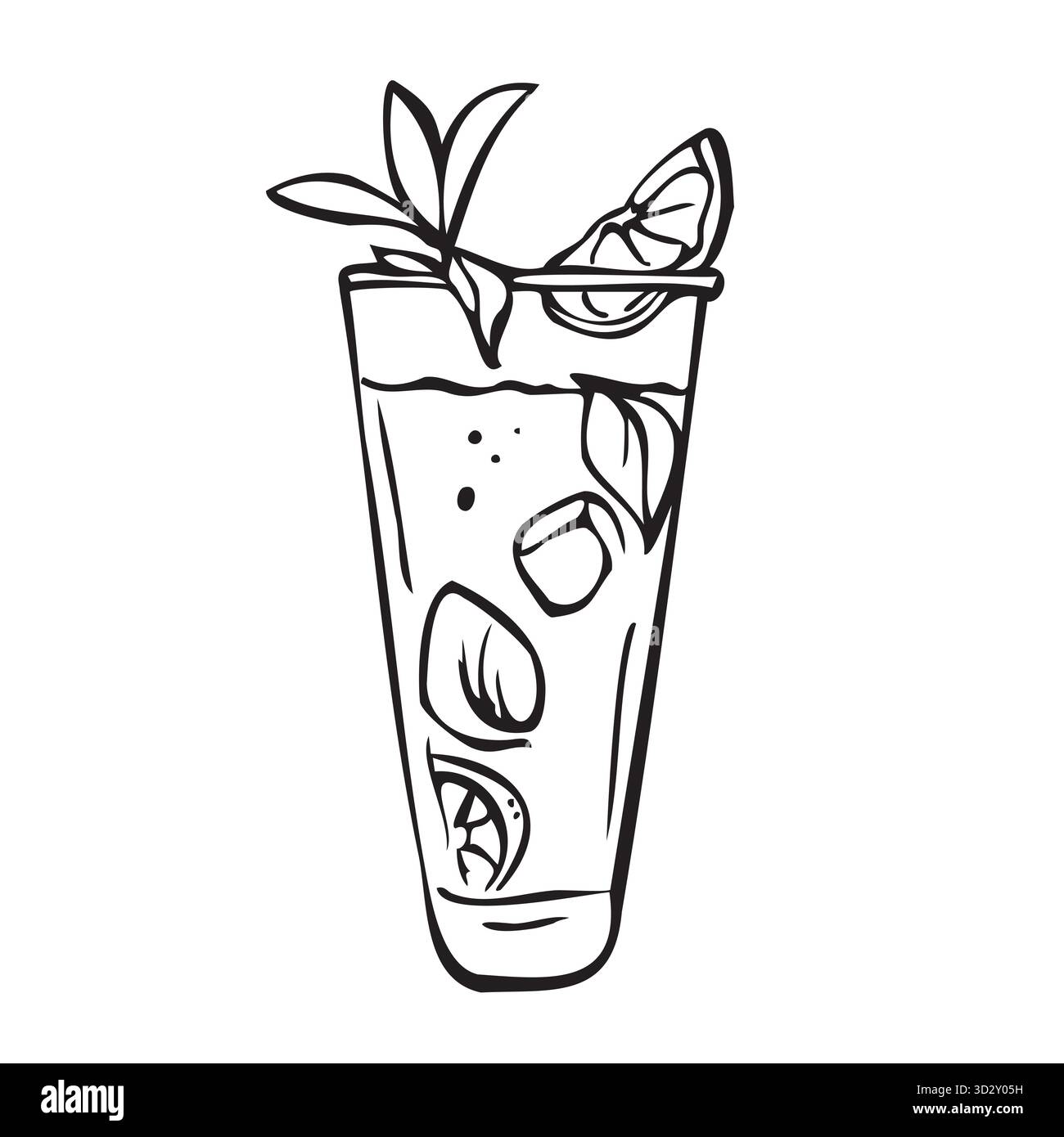 Hand cocktail glass Black and White Stock Photos & Images - Alamy