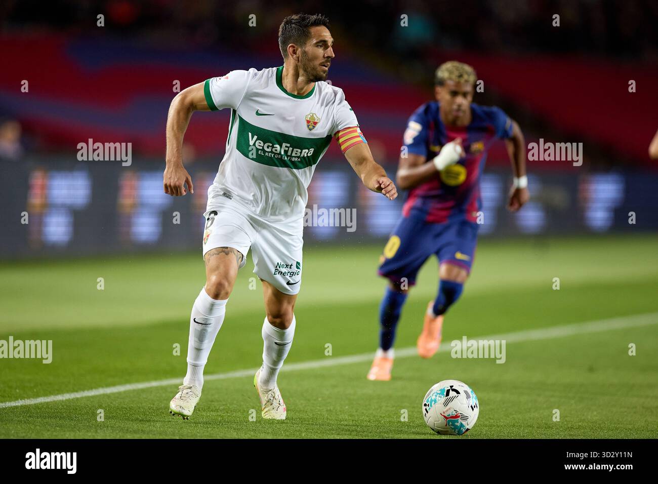 Pedro Bigas of Elche CF in action during the LaLiga EA Sports match ...