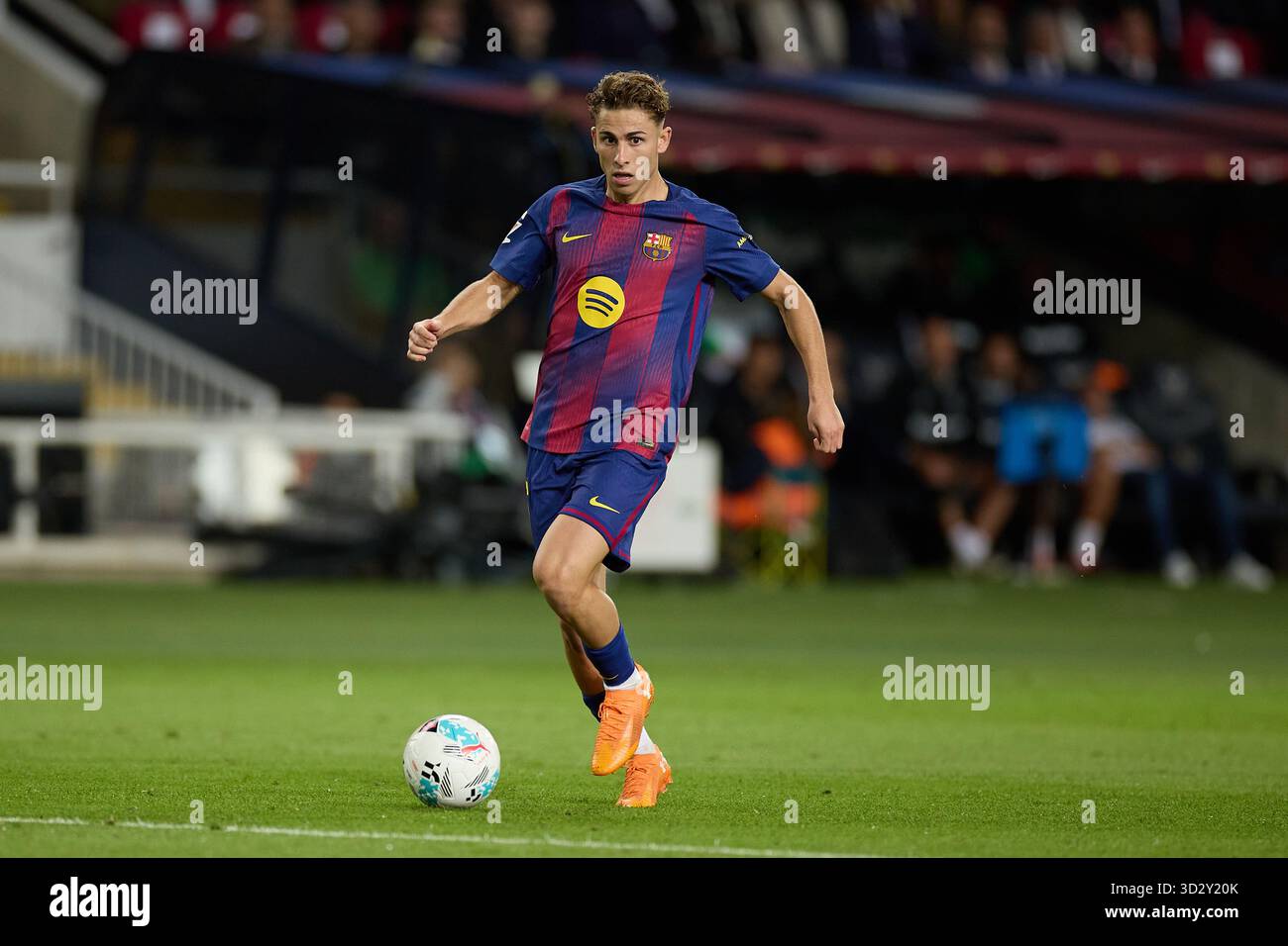 Fermin Lopez of FC Barcelona in action during the LaLiga EA Sports ...