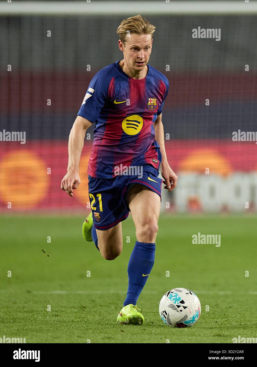 Frenkie de Jong of FC Barcelona in action during the LaLiga EA Sports ...
