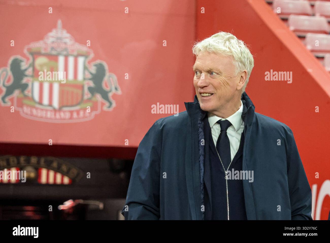Sunderland, England, 3rd November 2025. David Moyes manager of Everton ...