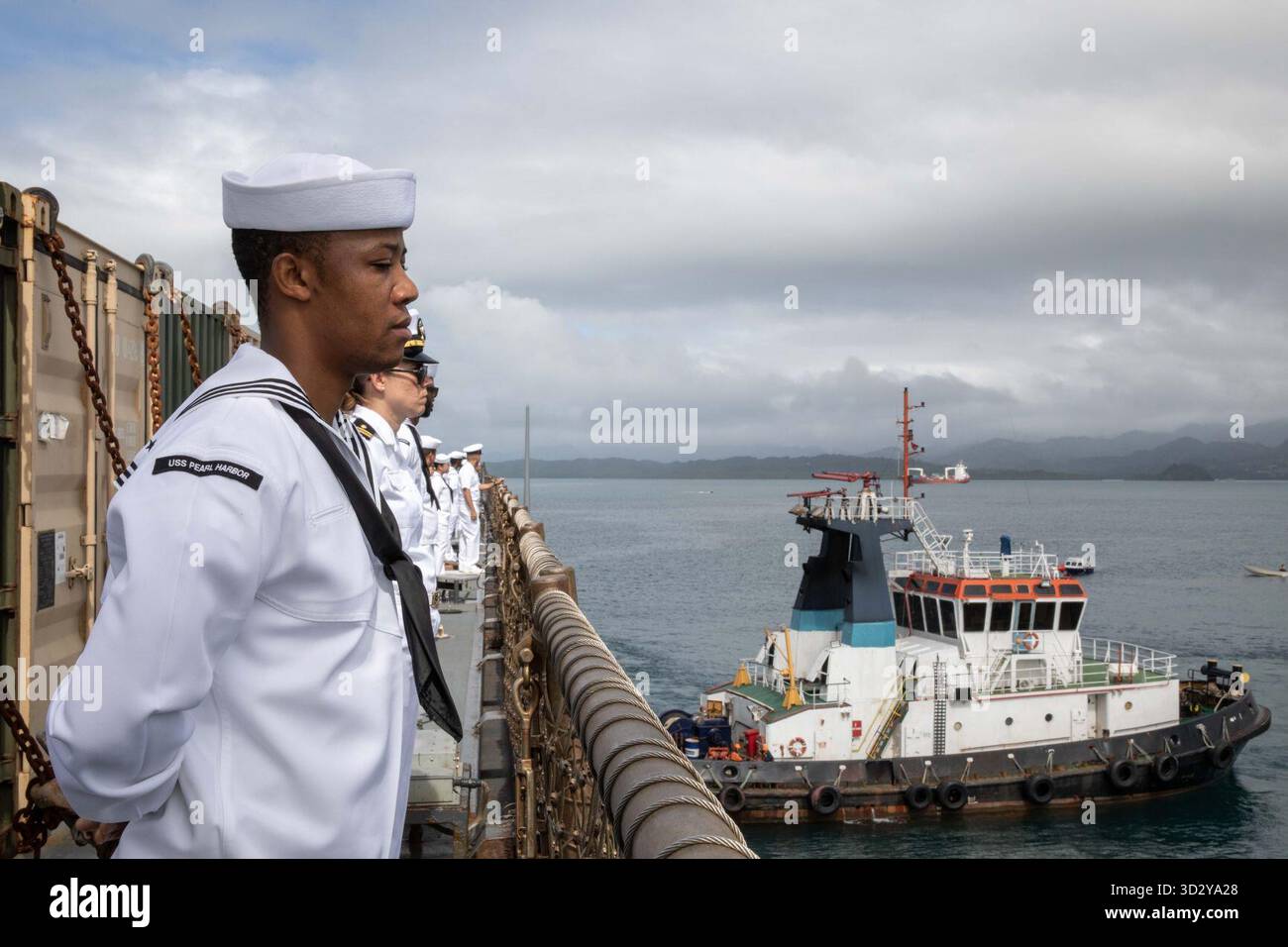 Pacific Partnership 2023- USS Pearl Harbor Arrives in Fiji Stock Photo ...