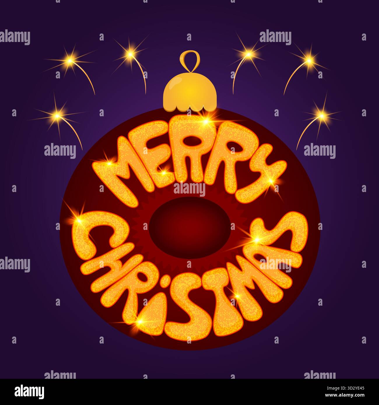 Shining christmas ball on Stock Vector Images - Alamy