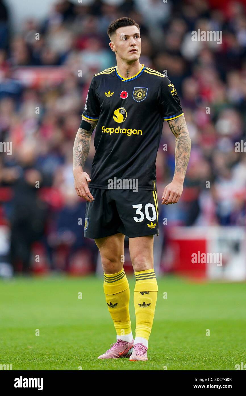 Manchester United forward Benjamin Sesko (30) during the Nottingham ...