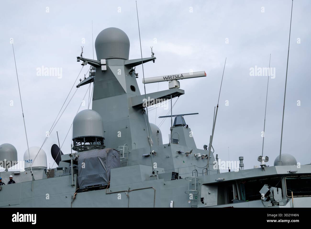 this picture shows the arrival of the Belgian Mine Warfare Vessel M940 ...