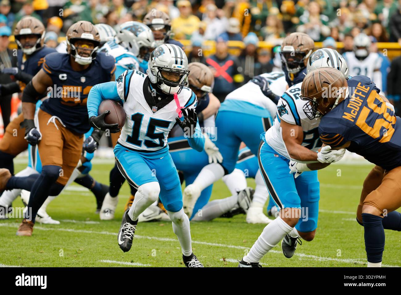 Carolina Panthers wide receiver Jimmy Horn Jr. (15) during an NFL ...