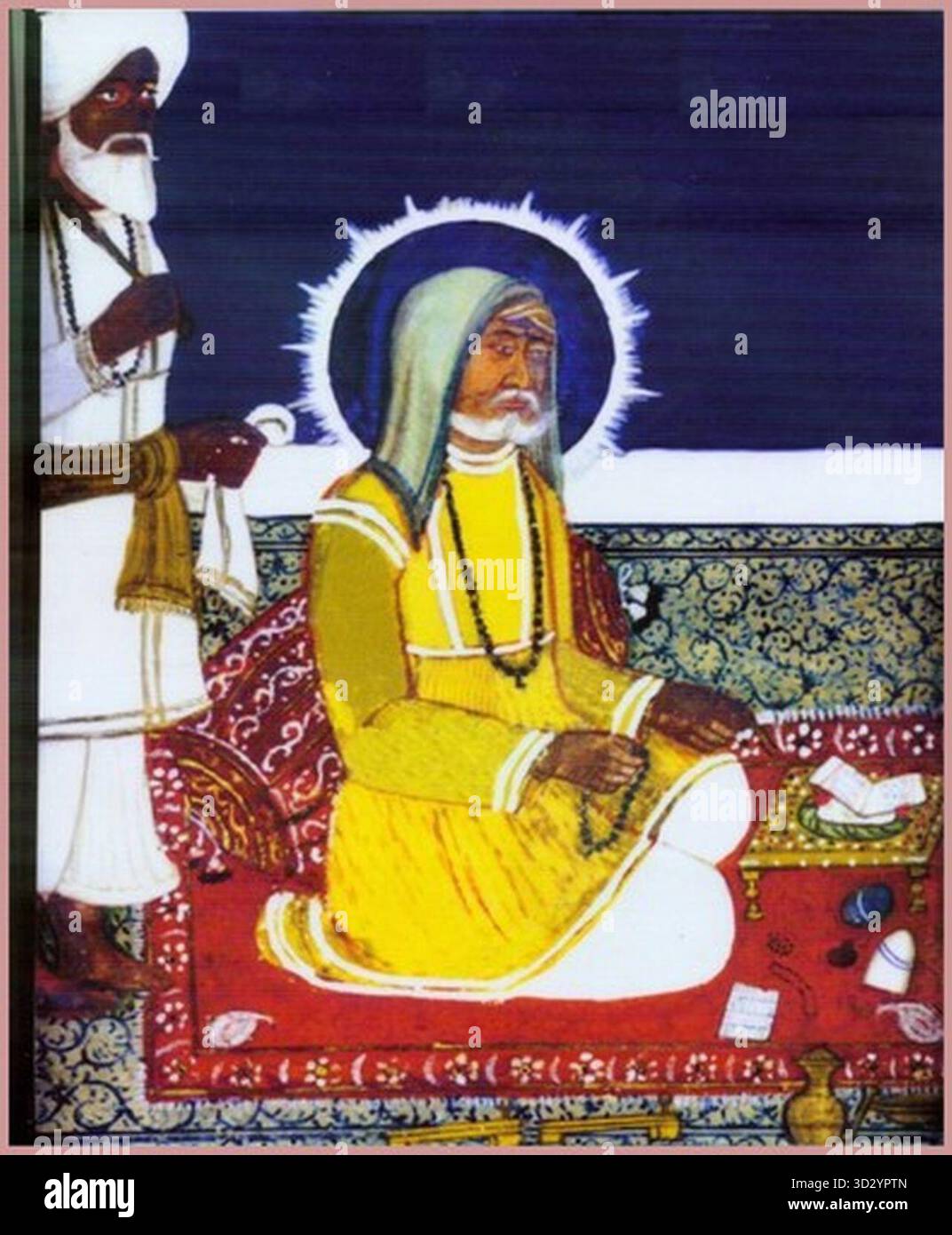 Painting of Guru Bishan Singh, the 13th Gaddi Nashin of Pothimala in ...