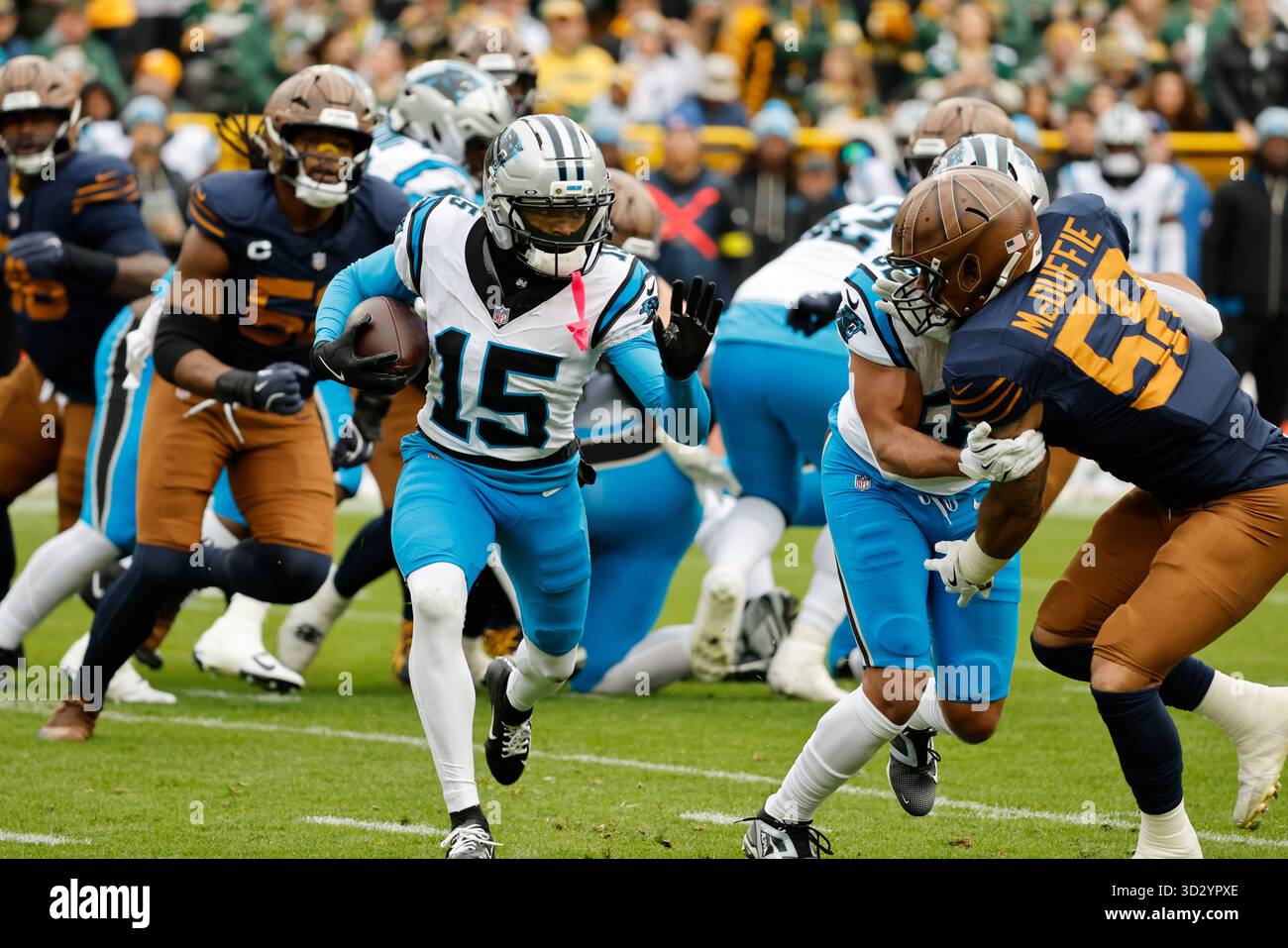 Carolina Panthers wide receiver Jimmy Horn Jr. (15) during an NFL ...