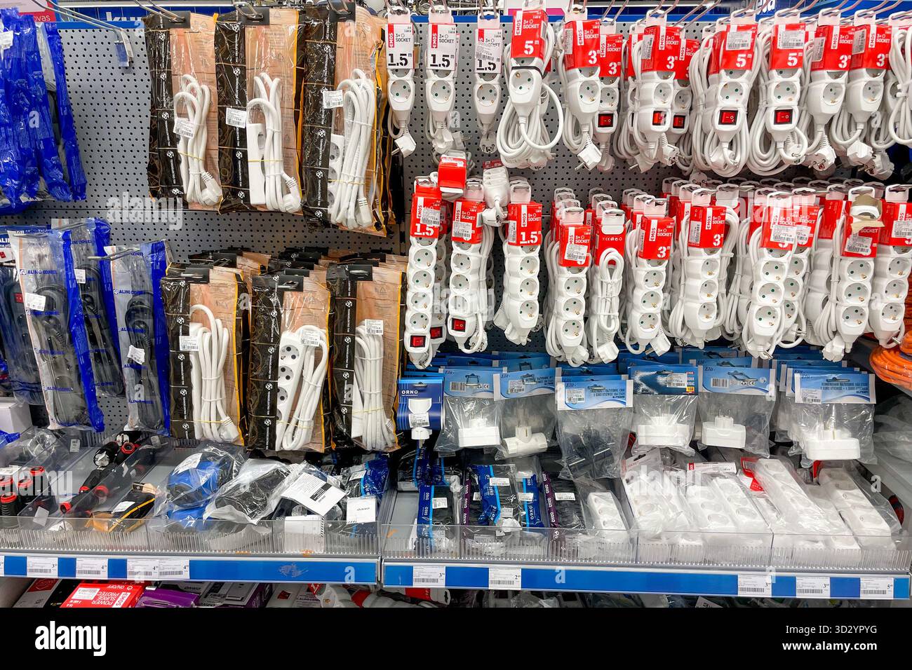 Store socket switch display hi-res stock photography and images - Alamy