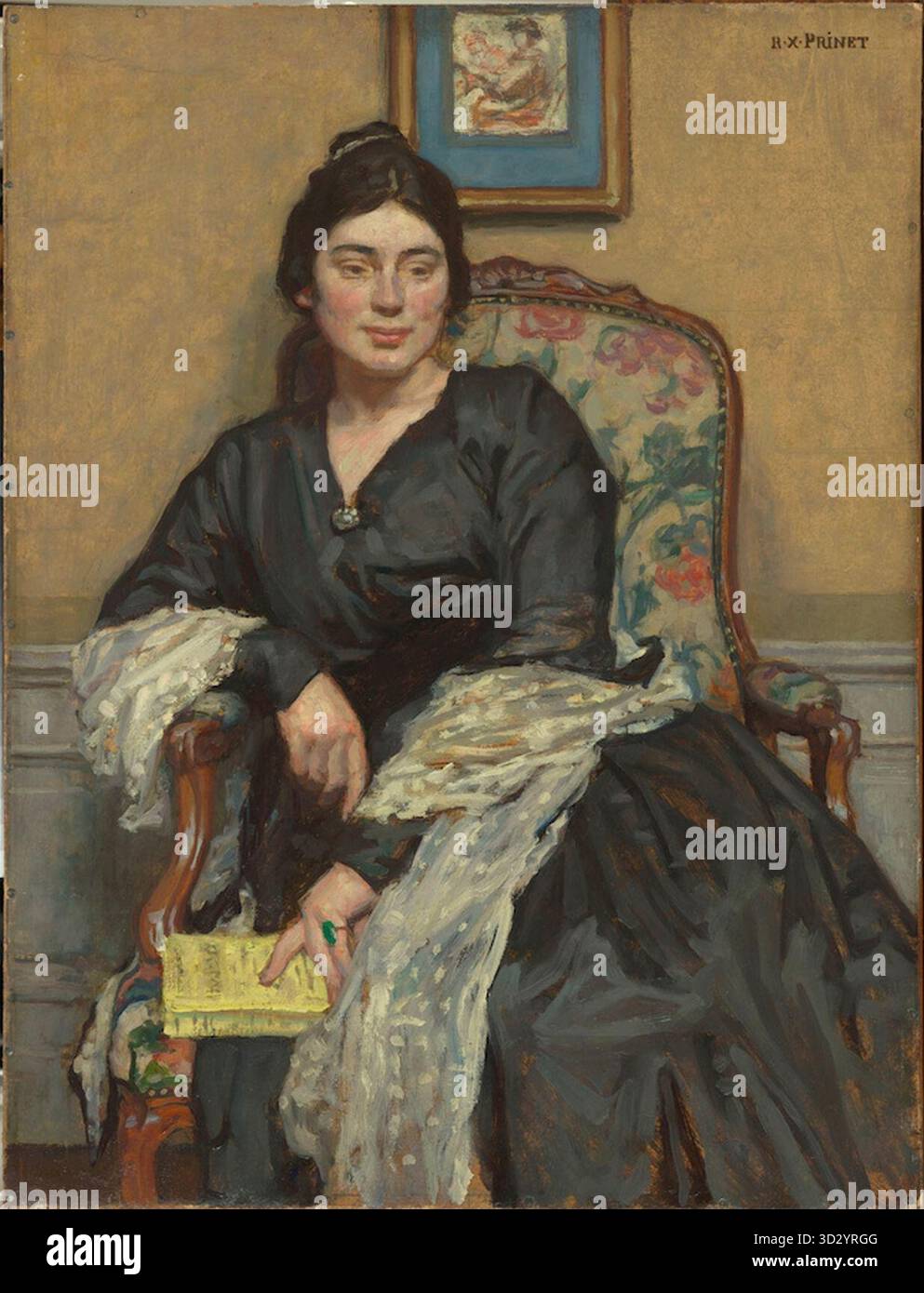 Painting of Mela Muter by René-Xavier Prinet Stock Photo - Alamy