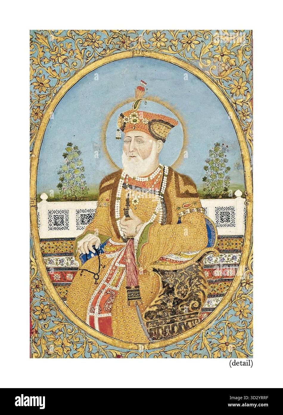 Painting of Mughal emperor Shah Alam II, from a 'muraqqa' series, by a ...