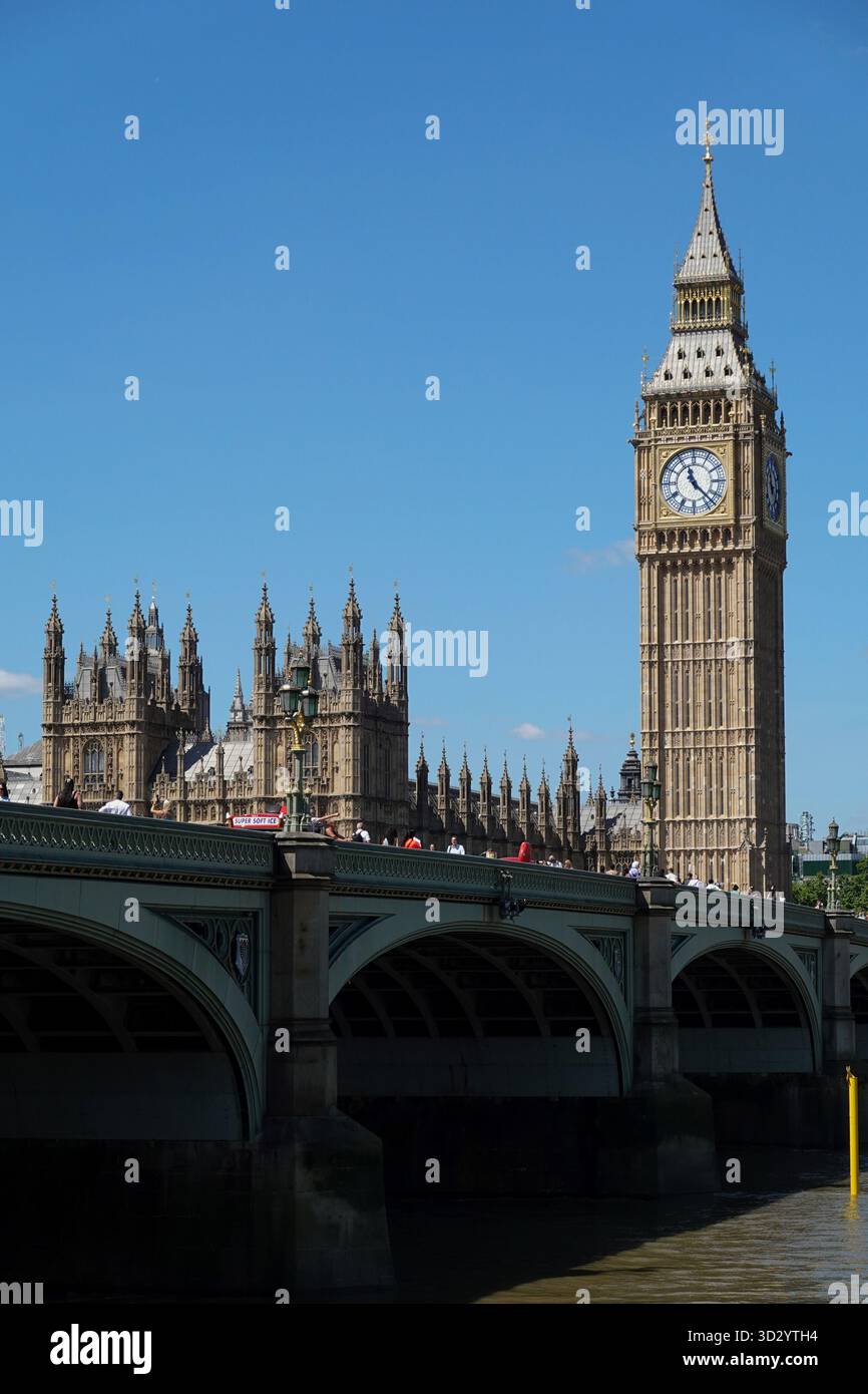 An overhead view of the city of London, England as seen atop the London ...
