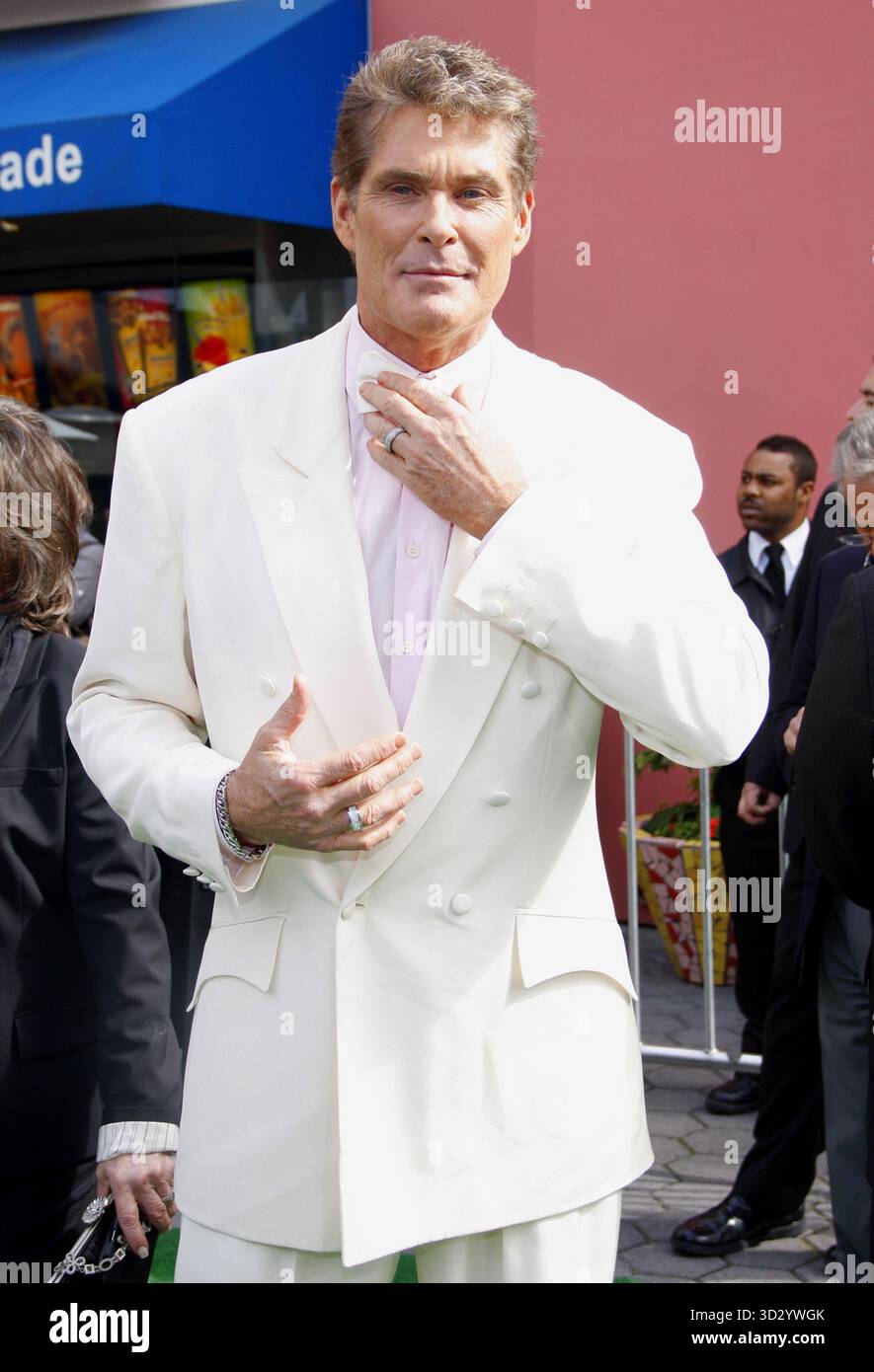 David Hasselhoff at the Los Angeles premiere of 'Hop' held at the ...