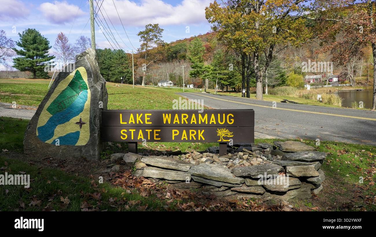 NORWALK, CT, USA - OCTOBER 28, 2025: This scenic view captures the ...