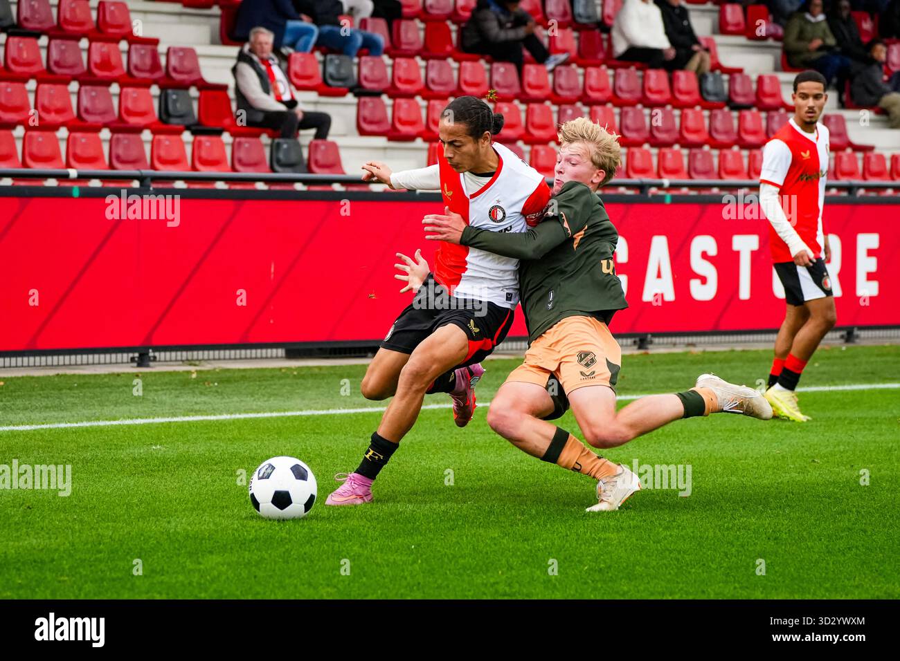 Rotterdam - Keyane El Ouansaidi of Feyenoord, Viggo Plantinga of FC ...