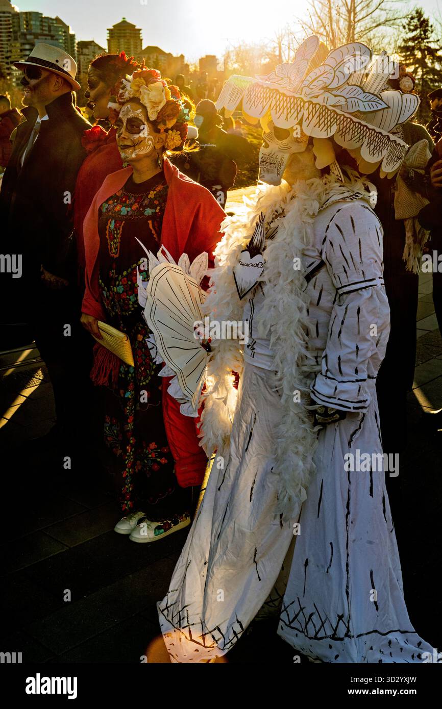 Dia de Muertos or Day of the Dead event in Calgary Alberta Canada Stock ...