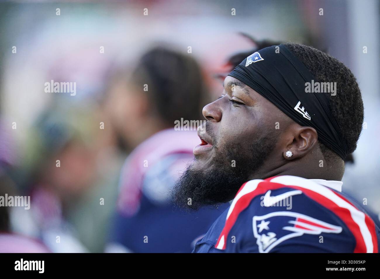 New England Patriots defensive end Milton Williams (97) during an NFL ...