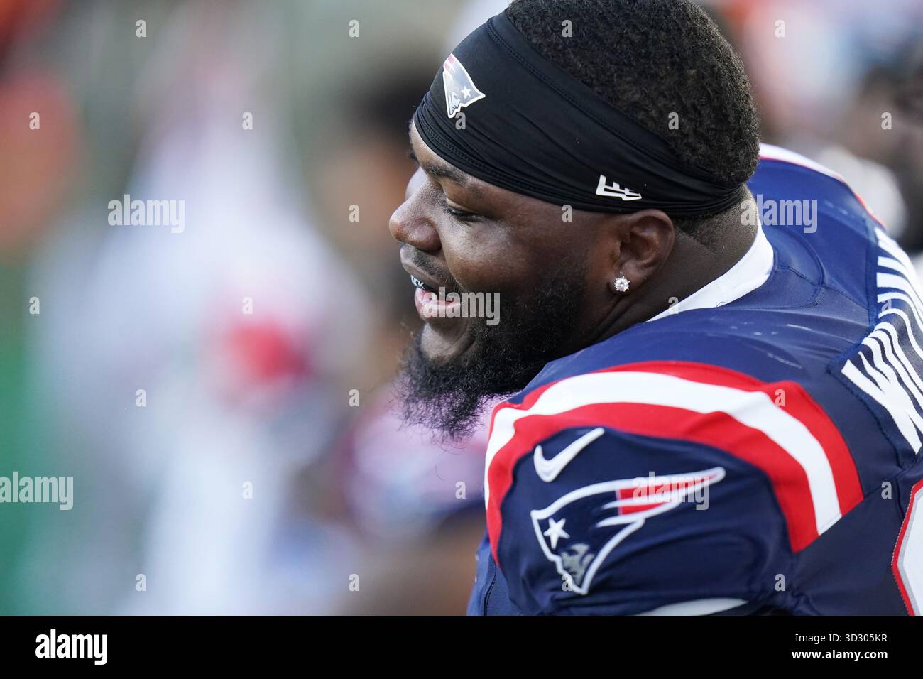 New England Patriots defensive end Milton Williams (97) during an NFL ...