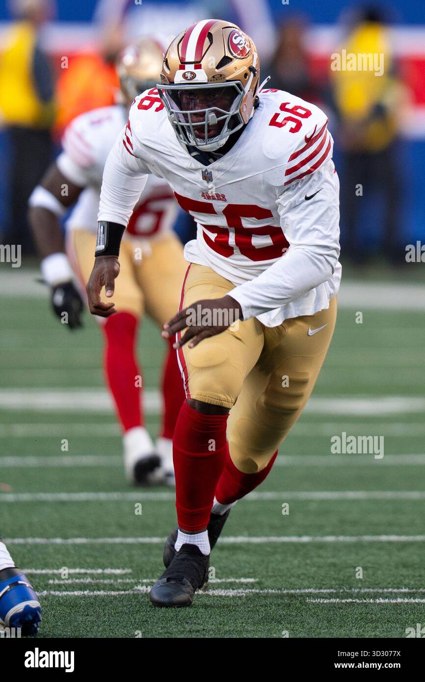 San Francisco 49ers linebacker Trevis Gipson (56) in action during an ...