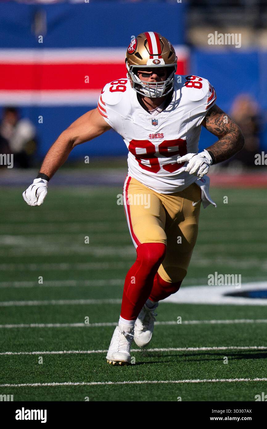 San Francisco 49ers tight end Luke Farrell (89) in action during an NFL ...
