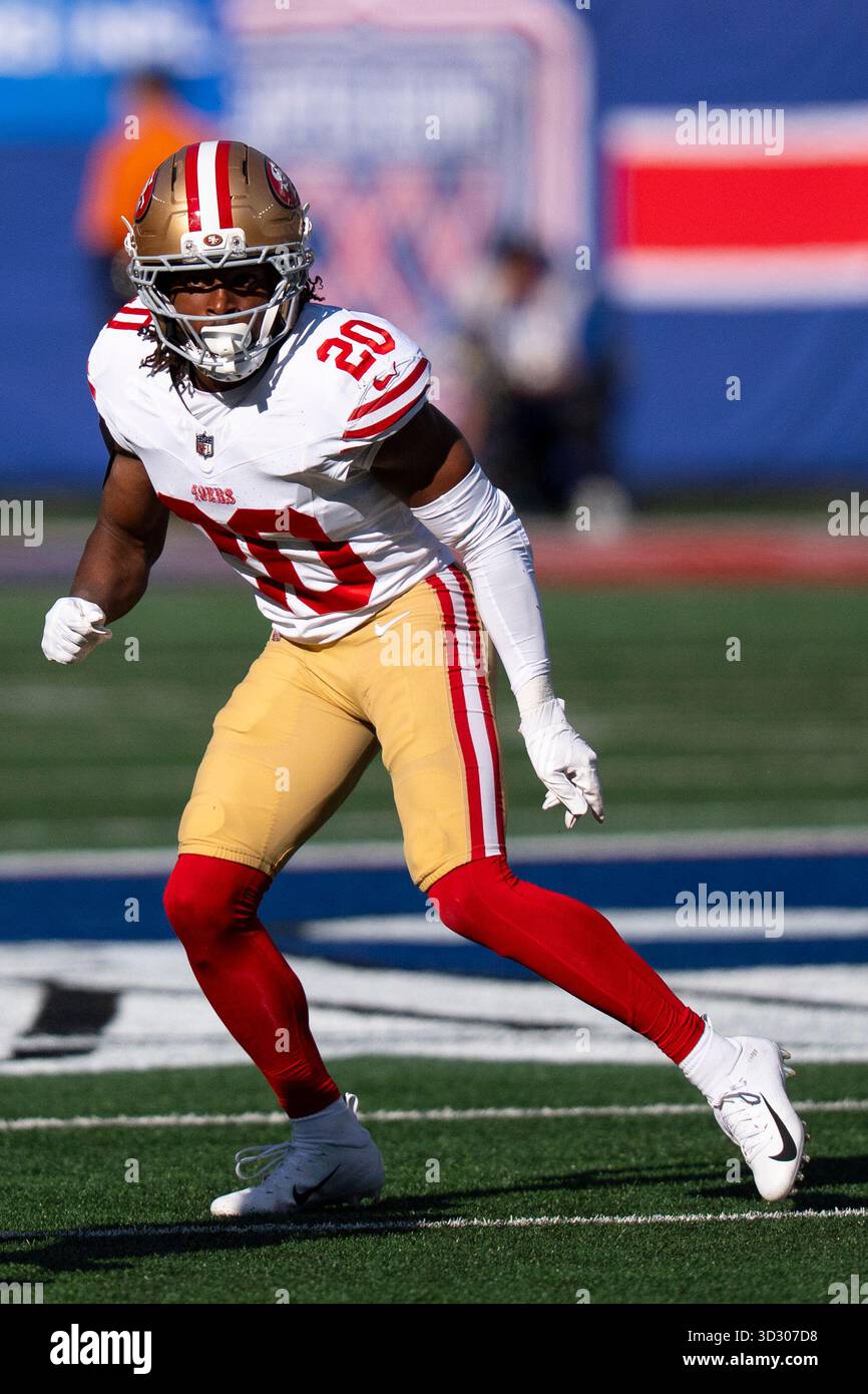 San Francisco 49ers corner back Upton Stout (20) in action during an ...