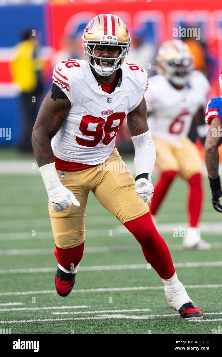 San Francisco 49ers defensive lineman Mykel Williams (98) in action ...
