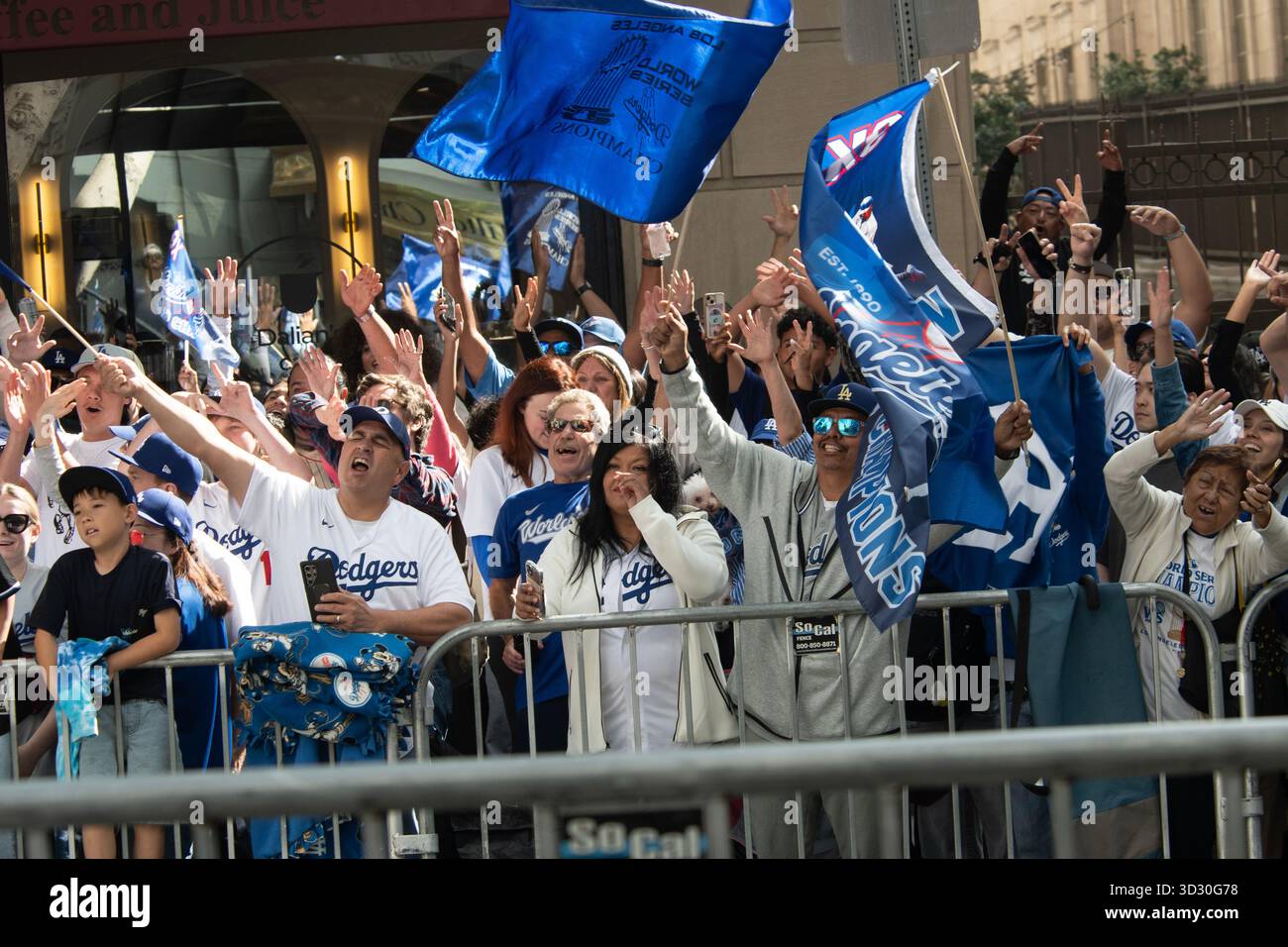 Dodgers parade and celebration after winning the World Series, in ...