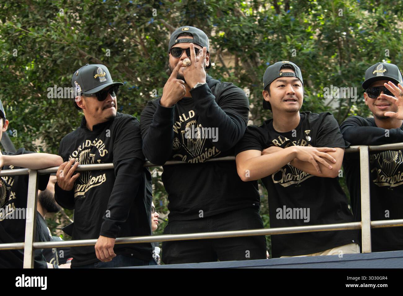 Dodgers parade and celebration after winning the World Series, in ...