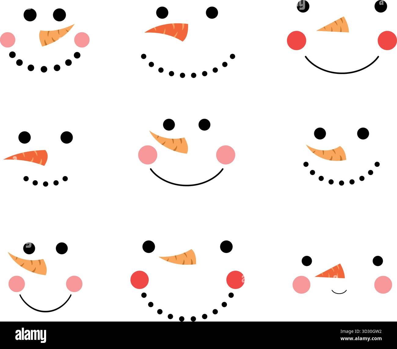 Smiling face eyes mouth Stock Vector Images - Alamy